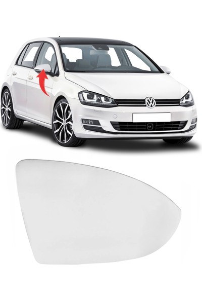 Gkl Vw Golf 7 Sağ Ayna Camı 2013-2017 5G0857522 Gkl Vw Golf 7 Sağ Ayna Camı 2013-2017 5G0857522