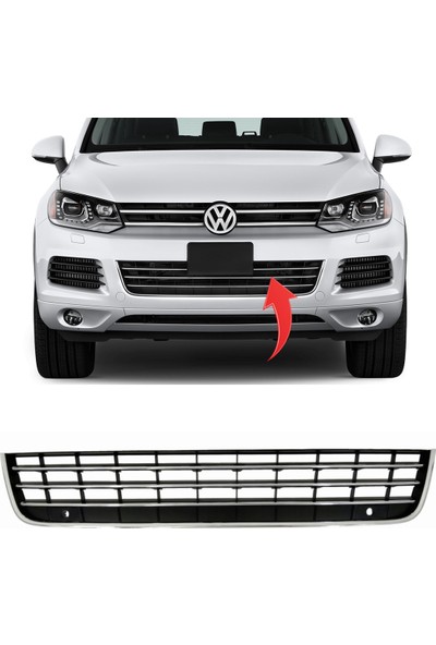 Gkl Vw Touareg Orta Izgara Kromlu 2011-2014 7P6853671E Gkl Vw Touareg Orta Izgara Kromlu 2011-2014 7P6853671E
