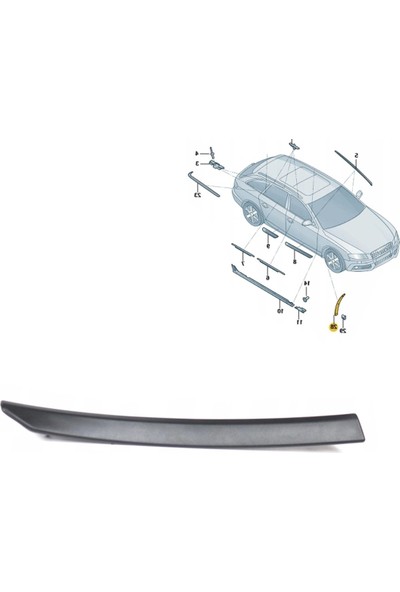 Gkl Audi A4 2009-2018 Camurluk Uc Cıtası Sağ 8K0853824C