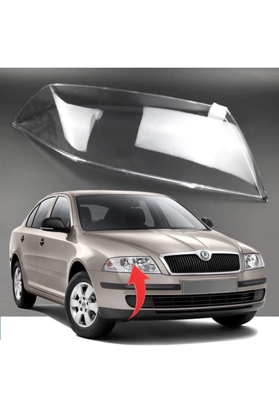 Gkl Octavia A5 Kasa Sağ Far Camı 2005-2008