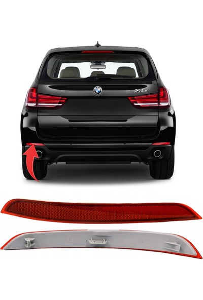 Gkl Bmw X5 Arka Tampon Reflektörü Sol F15 2014-2018 Gkl Bmw X5 Arka Tampon Reflektörü Sol F15 2014-2018