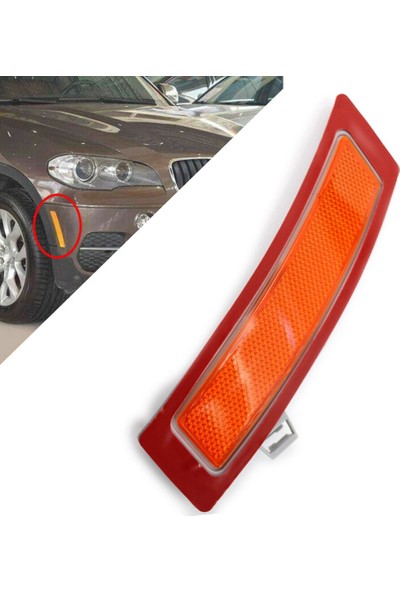 Gkl Bmw X5 E70 2010-2013 Ön Tampon Reflektörü Sağ Sarı 63147274434 Gkl Bmw X5 E70 2010-2013 Ön Tampon Reflektörü Sağ Sarı 63147274434