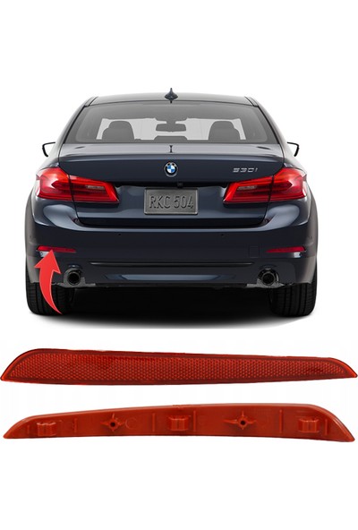 Gkl Bmw 5 Serisi Arka Tampon Reflektörü Sol Bmw G30 2017- Gkl Bmw 5 Serisi Arka Tampon Reflektörü Sol Bmw G30 2017-