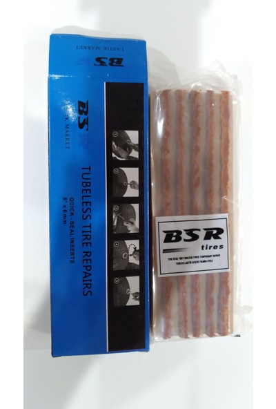 Bsr Dubleks (Tubles) Lastik Tamir Fitili 25 Adet/paket Bsr Dubleks (Tubles) Lastik Tamir Fitili 25 Adet/paket