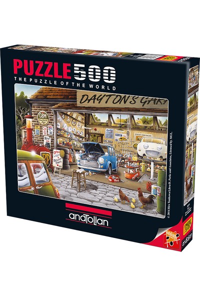 Anatolian 500 Parçalık Puzzle / Garaj - Kod 3571 Anatolian 500 Parçalık Puzzle / Garaj - Kod 3571