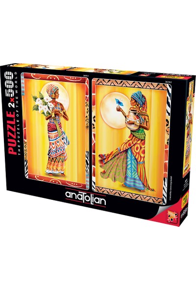 Anatolian 2x500 Parçalık Puzzle / Afrikalı Kadınlar - Kod 3619 Anatolian 2x500 Parçalık Puzzle / Afrikalı Kadınlar - Kod 3619