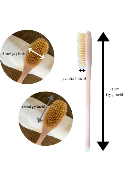 Efsoon Organics Ahşap Uzun Saplı Sentetik Kıllı Banyo Fırçası | Kuru ve Yaş Kullanım | Sırt Fırçası Efsoon Organics Ahşap Uzun Saplı Sentetik Kıllı Banyo Fırçası | Kuru ve Yaş Kullanım | Sırt Fırçası