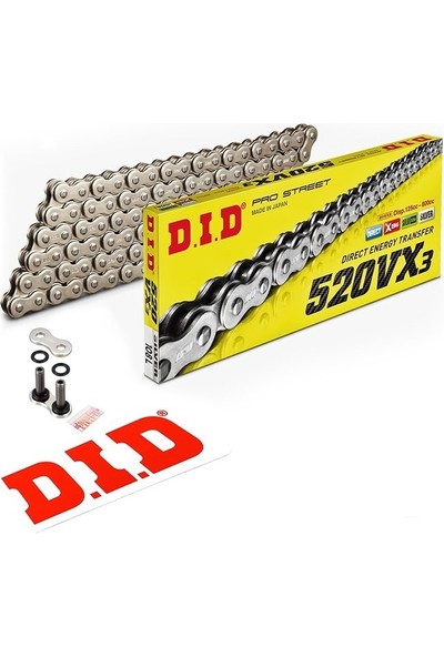 DID Honda Cbr 1000 Rr Did Zincir Çelik 525VX3 (ÇELIK)-116L 2017-2019 DID Honda Cbr 1000 Rr Did Zincir Çelik 525VX3 (ÇELIK)-116L 2017-2019