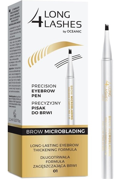 Long 4 Lashes Microblading Etkili Kaş Kalemi 01 Açık Kahverengi Long 4 Lashes Microblading Etkili Kaş Kalemi 01 Açık Kahverengi
