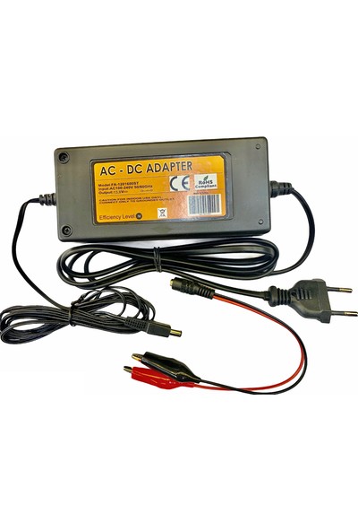 Ata Elektronik 12 Volt Aküler Için 3.5 Amper Akü Şarj Cihazı Adaptörü Otomatik Voltaj Kesicili Extra Maşalı Kablolu Ata Elektronik 12 Volt Aküler Için 3.5 Amper Akü Şarj Cihazı Adaptörü Otomatik Voltaj Kesicili Extra Maşalı Kablolu