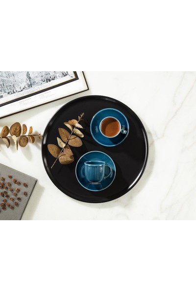 Kleberte 2'li Kahve Fincan Seti - Indigo Kleberte 2'li Kahve Fincan Seti - Indigo