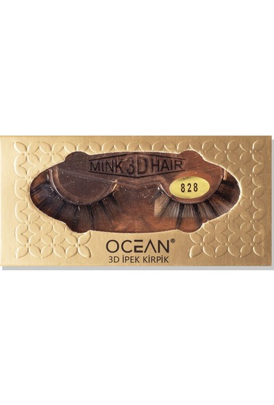 Ocean Doğal Ipek Takma Kirpik, Kolay Uygulanabilir 828 Ocean Doğal Ipek Takma Kirpik, Kolay Uygulanabilir 828