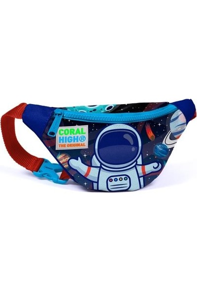 Yaygan Coral High Lacivert Robot Desenli Bel Çantası