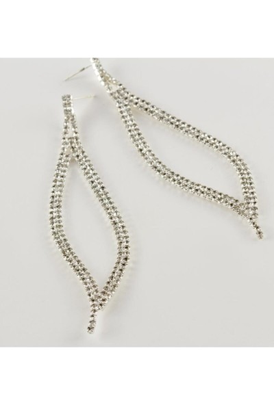 Glcn Takı Su Yolu Taşlı Trend Küpe