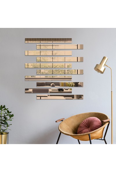 Decorita Ayna Bronz Ayna 10'lu Takım Şerit Ayna Decorita Ayna Bronz Ayna 10'lu Takım Şerit Ayna