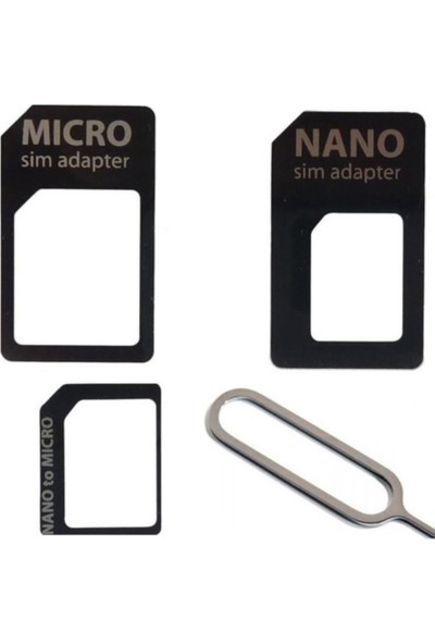 Mikro Nano Sim Kart Dönüştürücü ve Sim Çıkarma Aparatı Mikro Nano Sim Kart Dönüştürücü ve Sim Çıkarma Aparatı