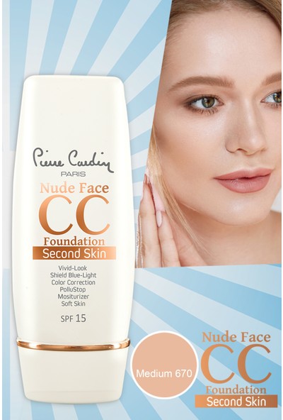 Pierre Cardin Nude Face cc Cream (Spf 15) - Medium Pierre Cardin Nude Face cc Cream (Spf 15) - Medium