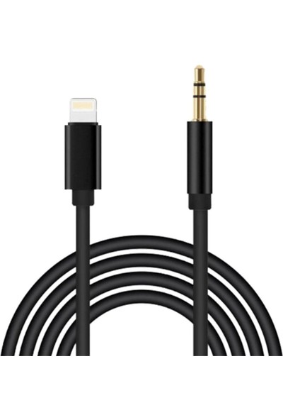 Winex AX37 Gfz Lightning To 3.5mm Aux Ses Kablosu Siyah