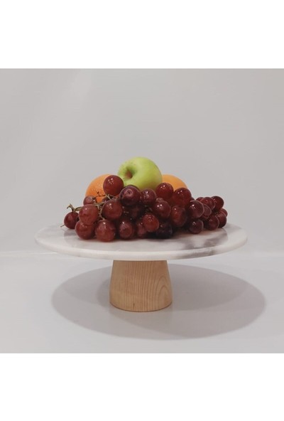 Esta Home Estahome 30 cm Beyaz Model 3 Ahşap Ayaklı Mermer Sunumluk Esta Home Estahome 30 cm Beyaz Model 3 Ahşap Ayaklı Mermer Sunumluk