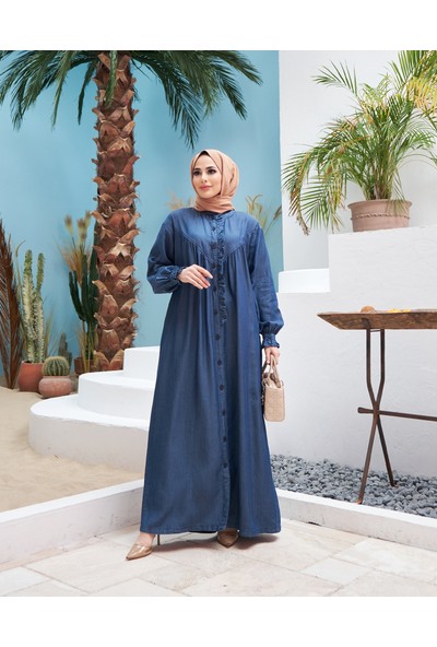 Neways Tensel Koyu Mavi Elbise Neways 6589