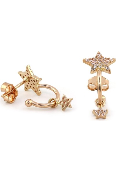 Altınkaynak 14 Ayar Yıldız Altın Küpe