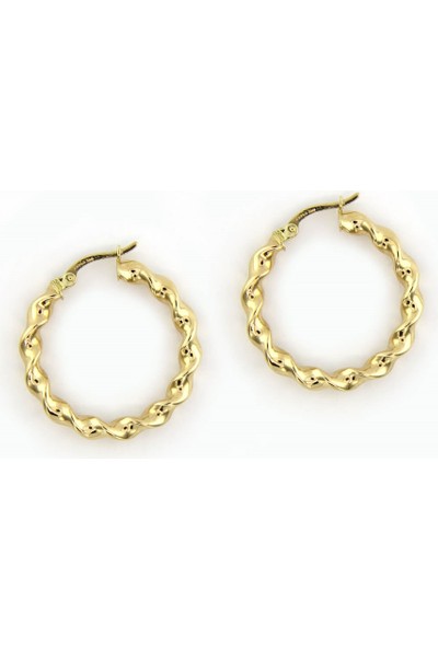 Altınkaynak 14 Ayar Halka Altın Küpe