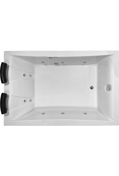 Jakuzi Center Beyaz 180X120X63 (H) cm Çift Kişilik Dökme Akrilik Jakuzi