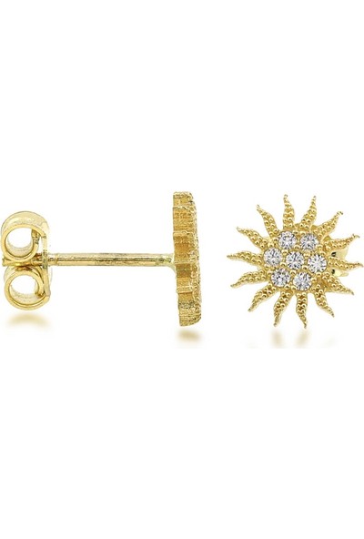 Altınkaynak 14 Ayar Güneş Altın Küpe