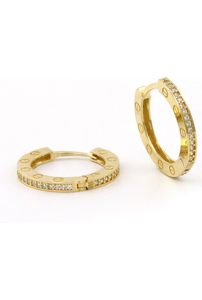 Altınkaynak 14 Ayar Cartier Altın Küpe