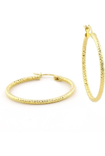 Altınkaynak 14 Ayar Halka Altın Küpe