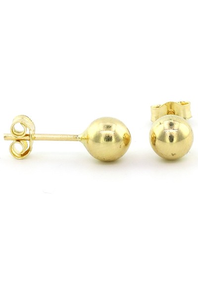 Altınkaynak 14 Ayar Top Altın Küpe