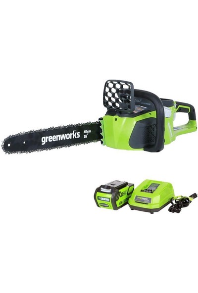 Greenworks 40 Volt Akülü Testere Akü ve Şarj Cihazı Dahil Greenworks 40 Volt Akülü Testere Akü ve Şarj Cihazı Dahil