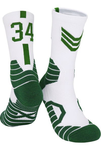 Populars Nba All Star Basketbol Çorabı - Beyaz (Yurt Dışından)