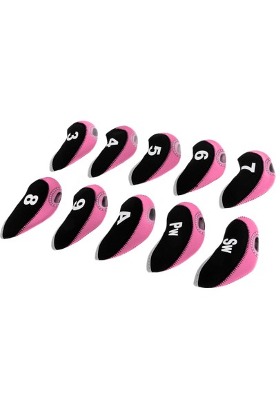 10 Adet / Paket Neopren Golf Kulübü Başkanı Kama Demir Koruyucu Demir Kapakları Siyah + Pembe Kapakları 10 Adet / Paket Neopren Golf Kulübü Başkanı Kama Demir Koruyucu Demir Kapakları Siyah + Pembe Kapakları