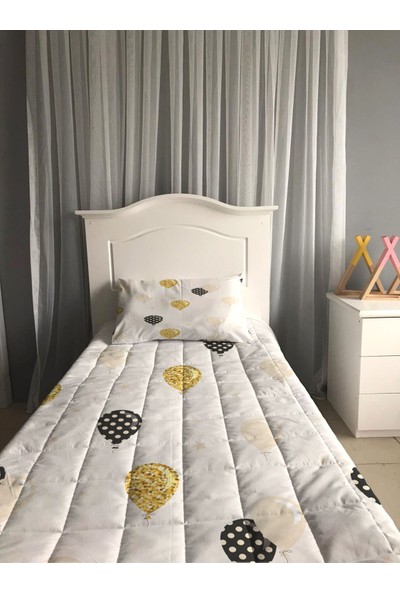 Consept Home Balonlu Tek Kişilik Dört Mevsim Nevresim Takımı