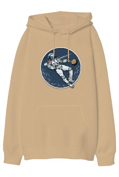 Astrogod Oversize Unisex Kapüşonlu Sweatshirt