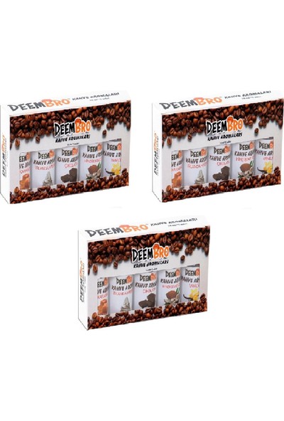Deembro Filtre Kahve Aroması 5 x 10 ml 3'lü