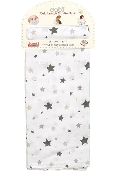 Sebi Bebe Çok Amaçlı Müslin Örtü 100X120 cm 9951