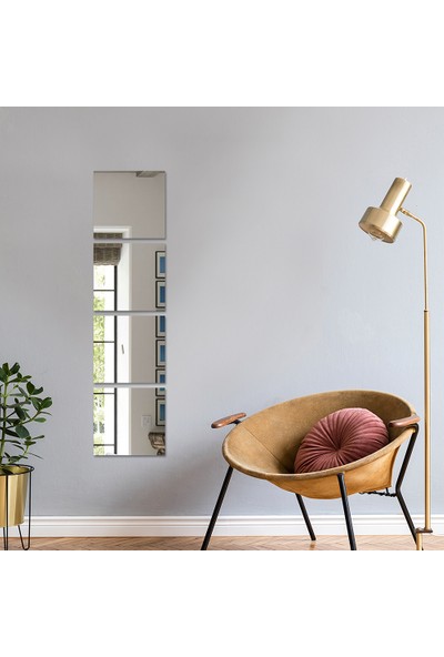 Decorita Ayna - 4'lü Takım Kare Ayna - 20CM x 20CM