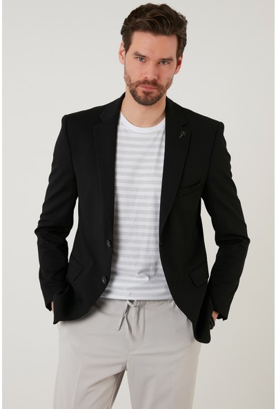 Buratti Regular Fit 6 Drop Çift Yırtmaçlı Blazer Ceket Erkek Ceket Baselna Buratti Regular Fit 6 Drop Çift Yırtmaçlı Blazer Ceket Erkek Ceket Baselna