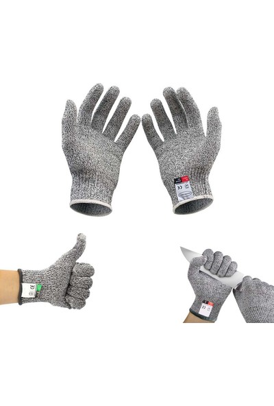 Avcı Market Kesilmeye Delinmeye Dayanıklı Ince Çelik Tel Örgülü Esnek Güvenlik Eldiveni - L Avcı Market Kesilmeye Delinmeye Dayanıklı Ince Çelik Tel Örgülü Esnek Güvenlik Eldiveni - L