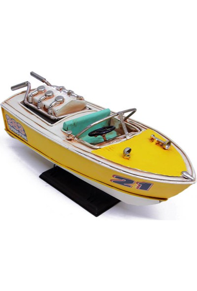 Dekoratif Metal Sürat Teknesi