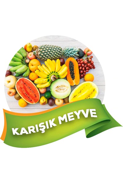 Doğal Bitkisel Karışık Meyve Silindir Kutu