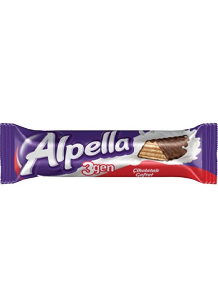 Alpella Sütlü Çikolata Kaplamalı Fındık Kremalı Gofret (36 Fiyatı