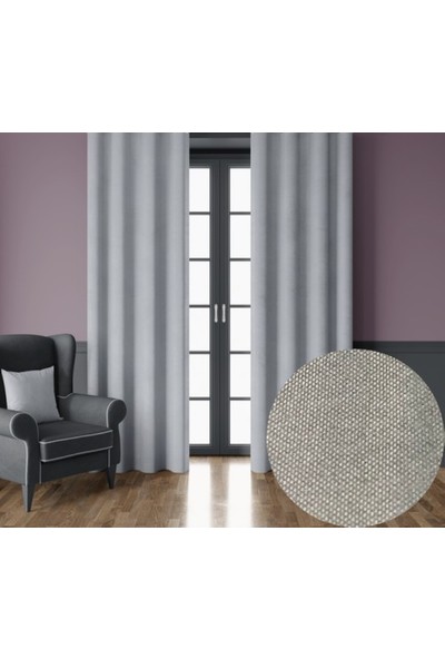 Demor Home Kadife Dokulu Ekstrafor Büzgülü Gümüş Grisi Yüksek Kalite Fon Perde Tek Kanat Demor Home Kadife Dokulu Ekstrafor Büzgülü Gümüş Grisi Yüksek Kalite Fon Perde Tek Kanat