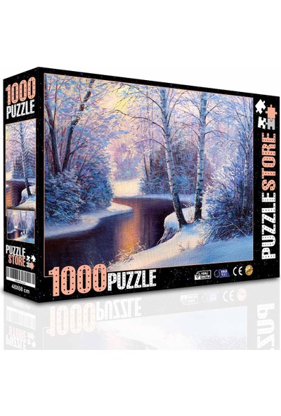 Puzzle Store® Karlı Nehir 1000 Parça