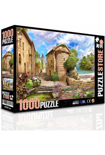 Puzzle Store® Deniz Kenarındaki Taş Ev 1000 Parça Puzzle Store® Deniz Kenarındaki Taş Ev 1000 Parça