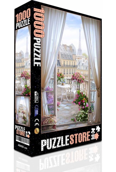 Puzzle Store Balkondan Eyfel Manzarası