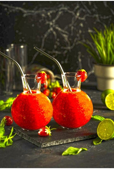 Arya Gift Cam Tombul Sunum Bardağı 2'li Set