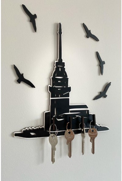 Kız Kulesi Ahşap Duvar Askısı Kız Kulesi Ahşap Duvar Askısı